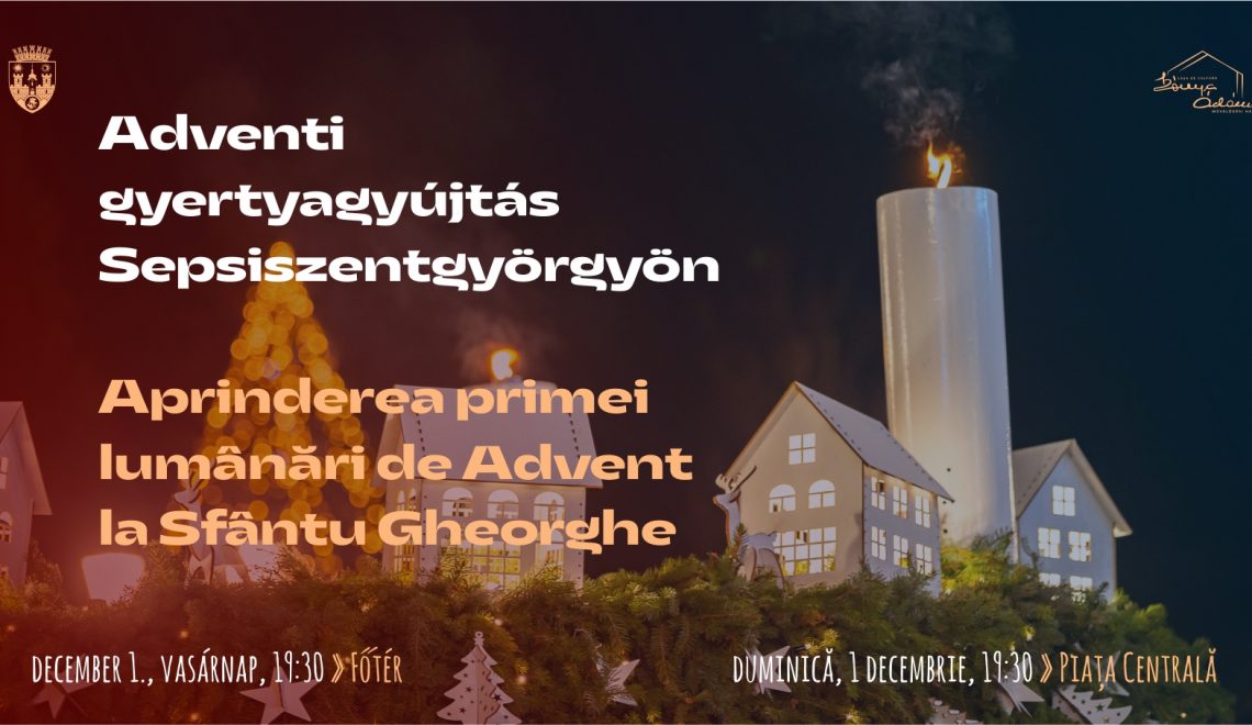 Aprinderea primei lumânări de Advent la Sfântu Gheorghe - We Radio ...