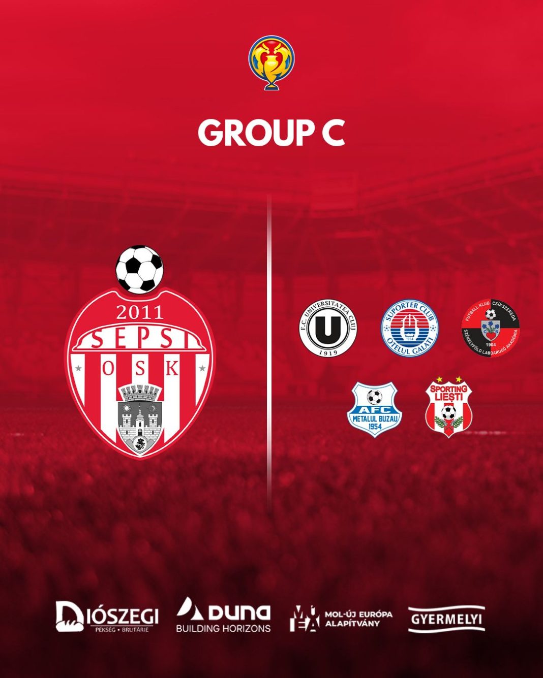 Sepsi OSK şi-a aflat adversarele din Cupa României la fotbal - We Radio Sfântu Gheorghe